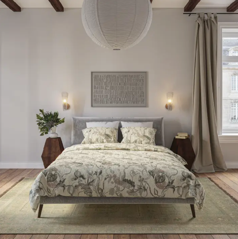 Snake Floral Sham – Beigestyle